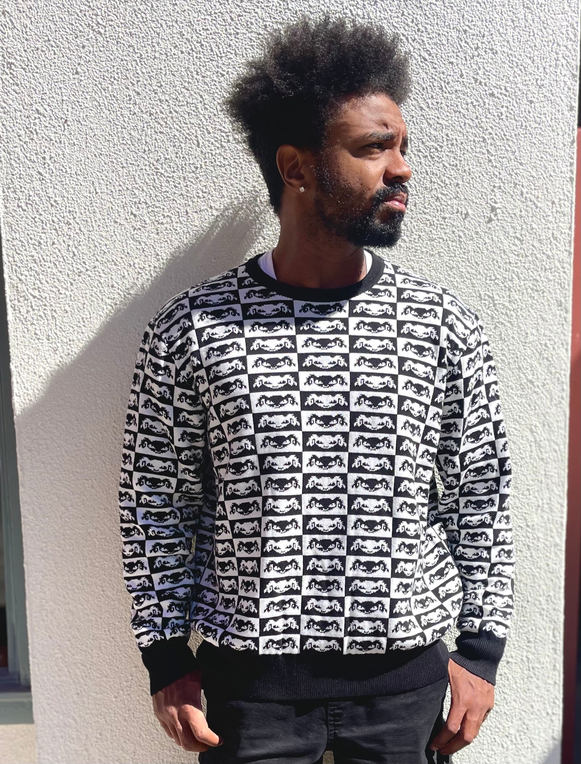 Queen B Checkered Sweater – Puscifer Entertainment